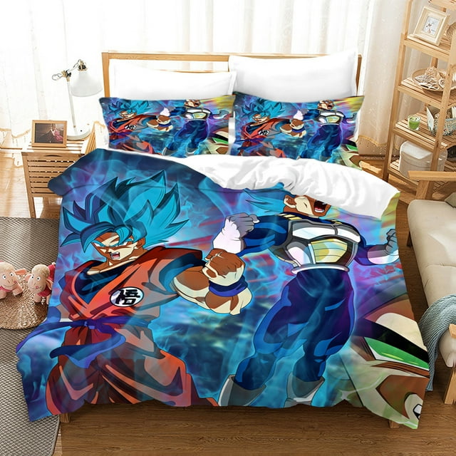 Anime Dragon Ball Z Bedding Bed Set 3d Printed Breathable Cosplay Goku