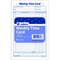 Adams Time Sheets, 2 Pads/Pack, 100 Sheets per Pad, Weekly Tracking of ...