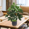 12Stems Artificial Ficus Plant Household Imitation Indoor Flowers For ...