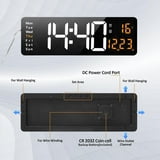 Jowenia Large Digital Wall Clock with Remote Control, 16" LED Display Count Up & Down Timer ...