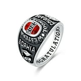 Mementos PJM Custom Sterling Silver Class Rings for Women High School ...