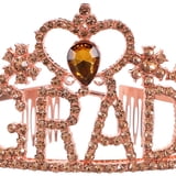 Clispeed 1Set Graduation Gold Grad Crown with Combs for At Graduation ...