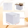 Tivkeber 8x6x6 Shipping Boxes, 40-Pack White Corrugated Cardboard Boxes ...