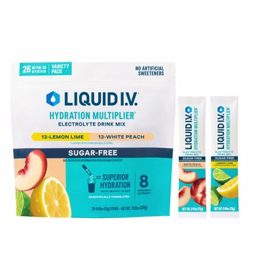 Liquid I.V. Hydrate Adult Electrolyte, Non-GMO Hydration Multiplier, 30 ...