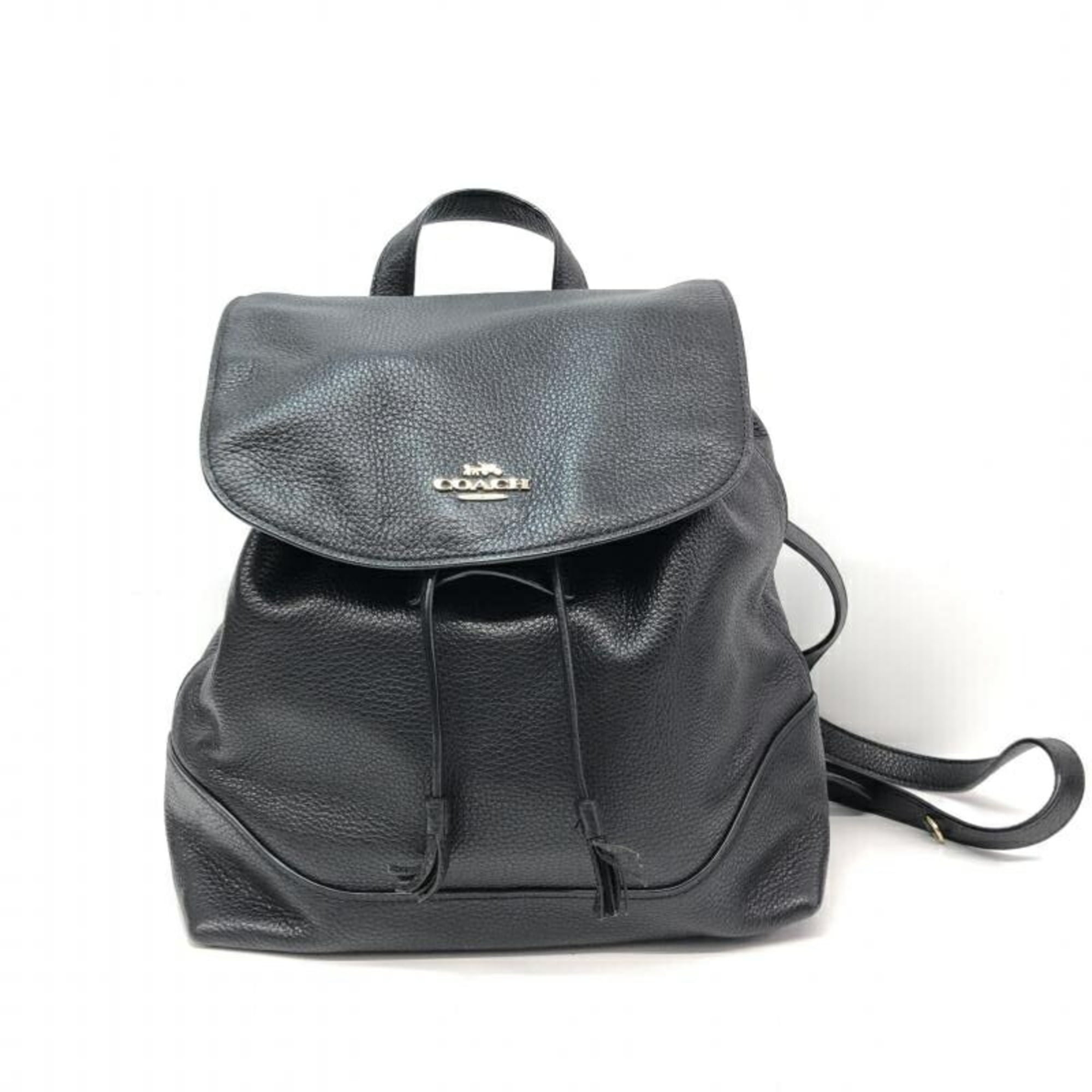 Pre-Owned COACH F72645 Elle Backpack Black Coach (Good) - Walmart.com
