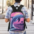 Geaub hawaiian beach dolphin ultimate comfort and style: the perfect compact backpack for ...