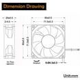 12V DC 80mm 2Pin 80x80x25mm CPU Cooling Computer PC Case 8025 Fan ...