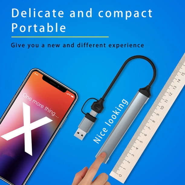 5 in 1 USB Hub Devices External Multi-port Data Docking Station Device ...