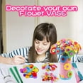 SHELLTON Flower Craft Kits for Kids – DIY Vase Craft Project with ...