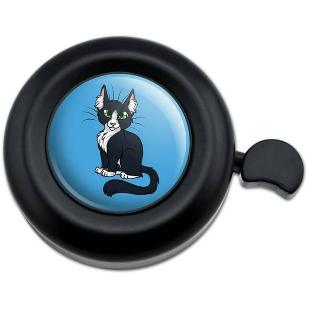 Black and White Cat Pet Bicycle Handlebar Bike Bell - Walmart.com