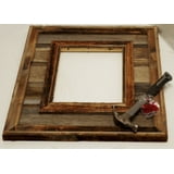 Extra Large Reclaimed Barn Wood Picture Frame, Rustic Farmhouse Durango ...