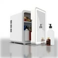 Qinghuai Mini Fridge, Portable Small Refrigerator 4L/6 Can Cooler ...