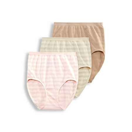 Jockey Matte & Shine Seamfree Full Rise Brief - 3 Pack - Walmart.ca