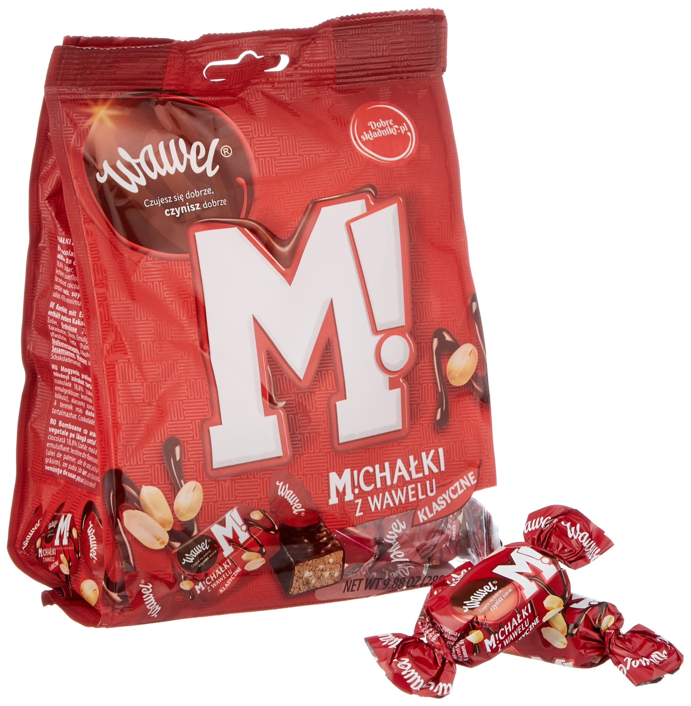 Wawel Michalki Zamkowe Klasyczne Chocolate Coated Peanut Candy, 8.64 ...