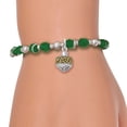 Delight Jewelry Green Beaded Bracelet and Earring Set, featuring Two ...