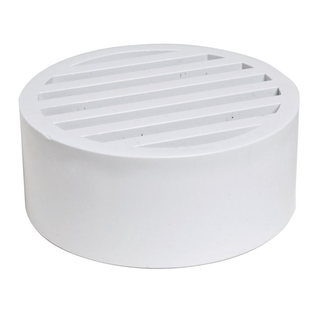 Plastic Trends 4 in. White Round PVC Drain Grate - Walmart.com ...