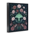 Stupell Industries January Carnations & Moth Black Framed Giclee Art ...