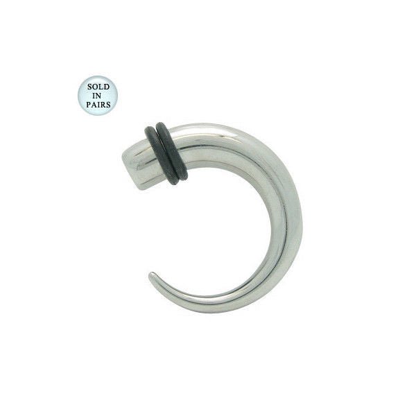 Pair of Ear Taper Circular Steel Stretcher/Taper - 14G - 0 Gauge ...