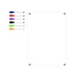 NANMELX Magnetic Week Meal Planner Board, Acrylic Magnet Erase Board ...