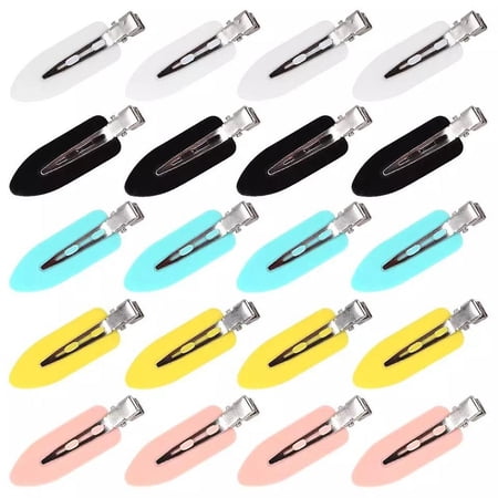 20Pcs No Bend Hair Clips, No Crease Hair Clips, Curl Pin Makeup Clips ...