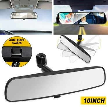 Yiyasu 12 Inch Anti-Glare Rear View Mirror, Panoramic Convex Wide Angle ...
