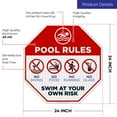 Pool Rules Sign, Pool Sign, - Walmart.com