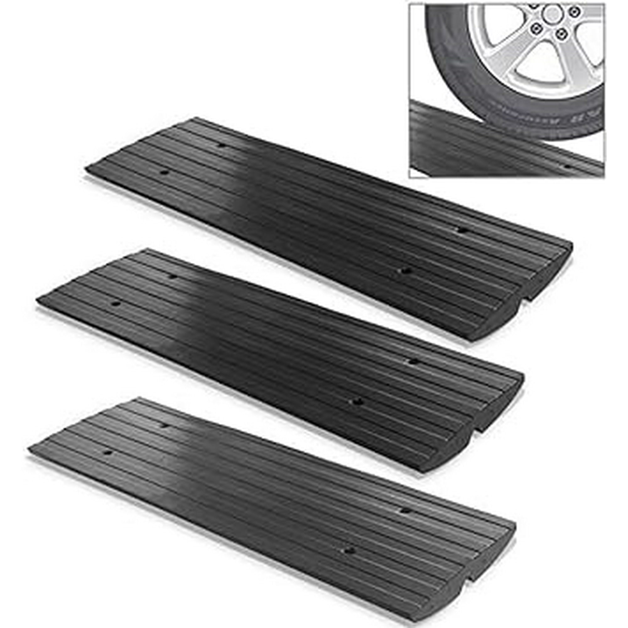 Click here for Pyle Car Driveway Adjustable Curb Ramps - 3 Pack H... prices