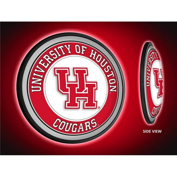 Houston Cougars Logo 18'' Round Slimline Illuminated Wall Sign ...