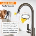 Sink Hose Attachment for Faucet, 2m/6.56ft Adjustable Faucet Connector ...