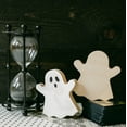 Chunky Ghost Wooden Cutout 4 x 3-1/2-inch, Pack of 2 Craft Ghosts ...