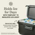 Coleman Convoy 100 Qt Portable Cooler with Wheels, Non-slip Metal ...