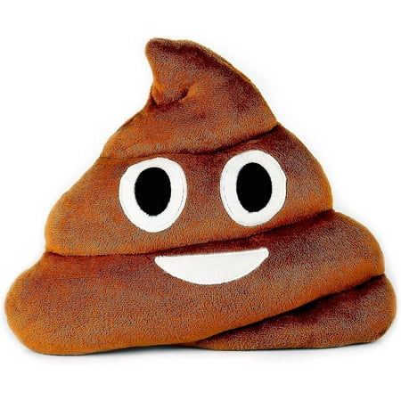 Smiling Poop Poo Emoticon Poop Round Pillow Emoticon Poop Stuffed Plush ...