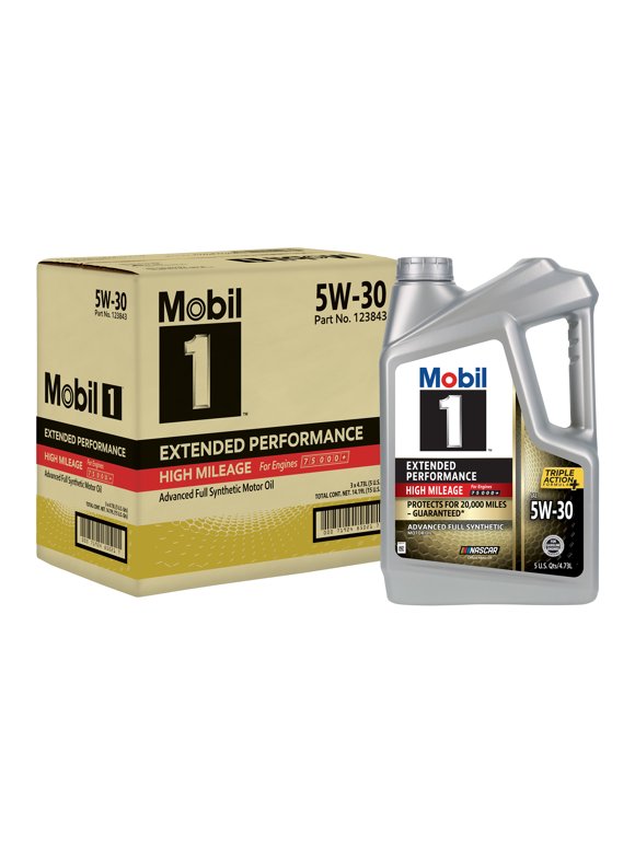 Mobil 1 5W-30 Synthetic Oil in Mobil 1 Oil - Walmart.com