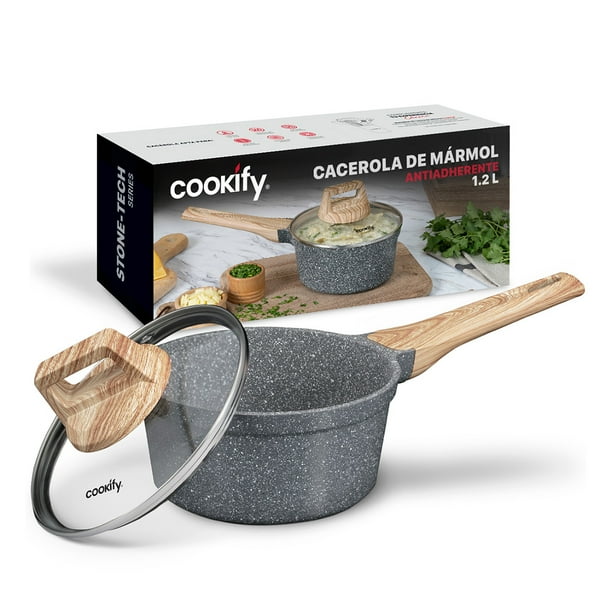 Olla Cacerola de Aluminio con Revestimiento Antiadherente Libre de PFOA ...