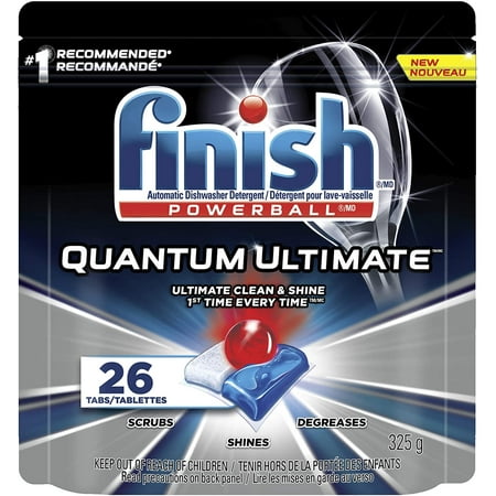 Finish Dishwasher Detergent, Quantum Ultimate, Lemon, 40 Tablets & Jet ...