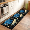 Area Rug 2x6ft Blue Graduation Cap Diploma Area Rugs Washable Low Pile ...