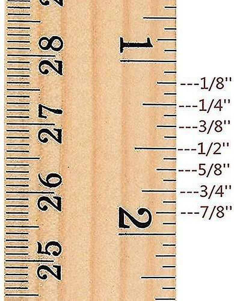 Paquete de 25 reglas de madera, reglas de 12 pulgadas, regla de ...