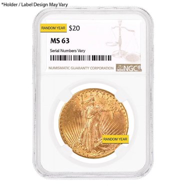 $20 Gold Double Eagle Liberty Head Type II - Almost Uncirculated AU (Random Year, 1866-1876 ...