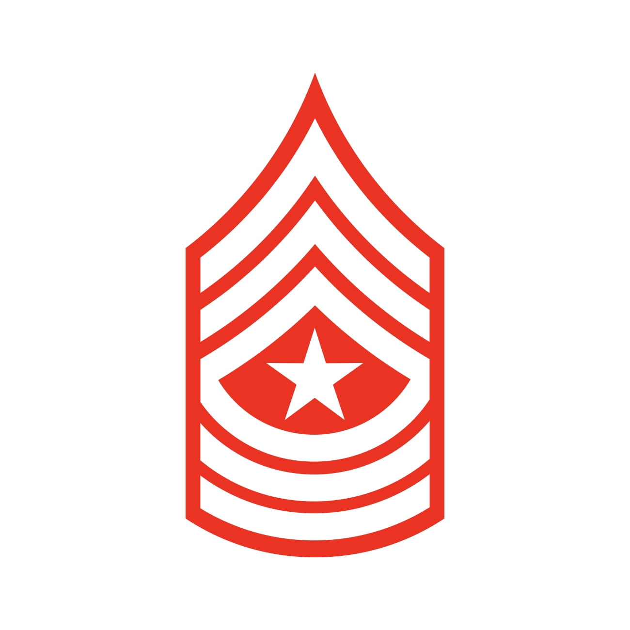 E 9 Sergeant Major Rank Sticker Decal Die Cut Self Adhesive Vinyl