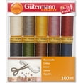 Gutermann Thread Set Natural Cotton 50 100m/10 reels, 734521-3 ...
