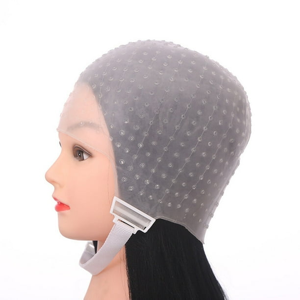 Silicone Highlight Cap Reusable Highlight Hair Cap Frosting Tipping Cap Hair Coloring Dye Cap for Salon Home Walmart Business Supplies