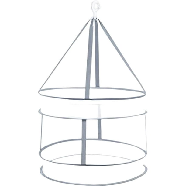 KCSD Mesh Clothes Hanging Dryer,Foldable Windproof Drying Clothes Net ...