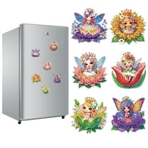 8pcs Diamond Painting Kit Fridge Magnets Colorful Butterfly DIY Glitter ...