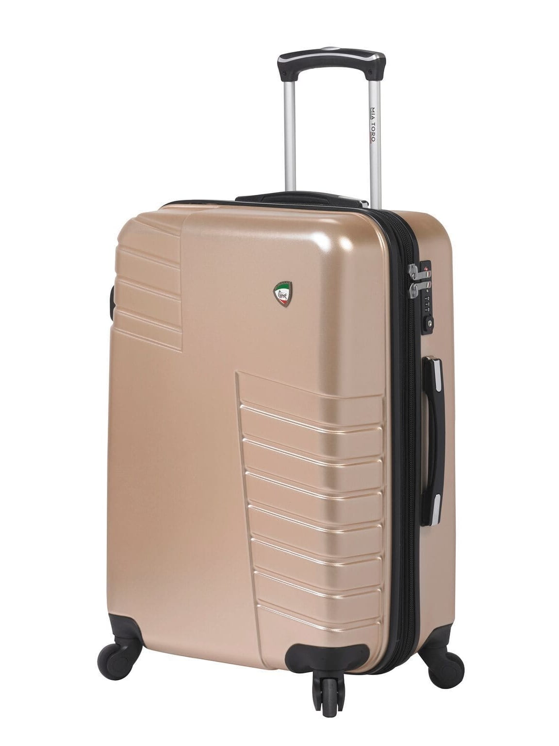 mia toro italy mondavio gold 24-inch hardside spinner upright suitcase ...