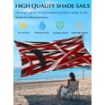 Abstract Red Waves Sun Shade Sail 6.5' x 10', Modern Minimalist Red ...