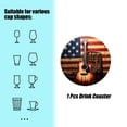 Ceramic Drink Coasters Absorbent Set of 1, Acoustic Guitar in Front of ...