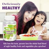 VegLife Vegan Kids Multiple | Berry Flavor Chewable Multivitamin ...