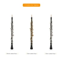Muslady Professional Oboe C Key Semi-automatic Style Silver-plated Keys ...