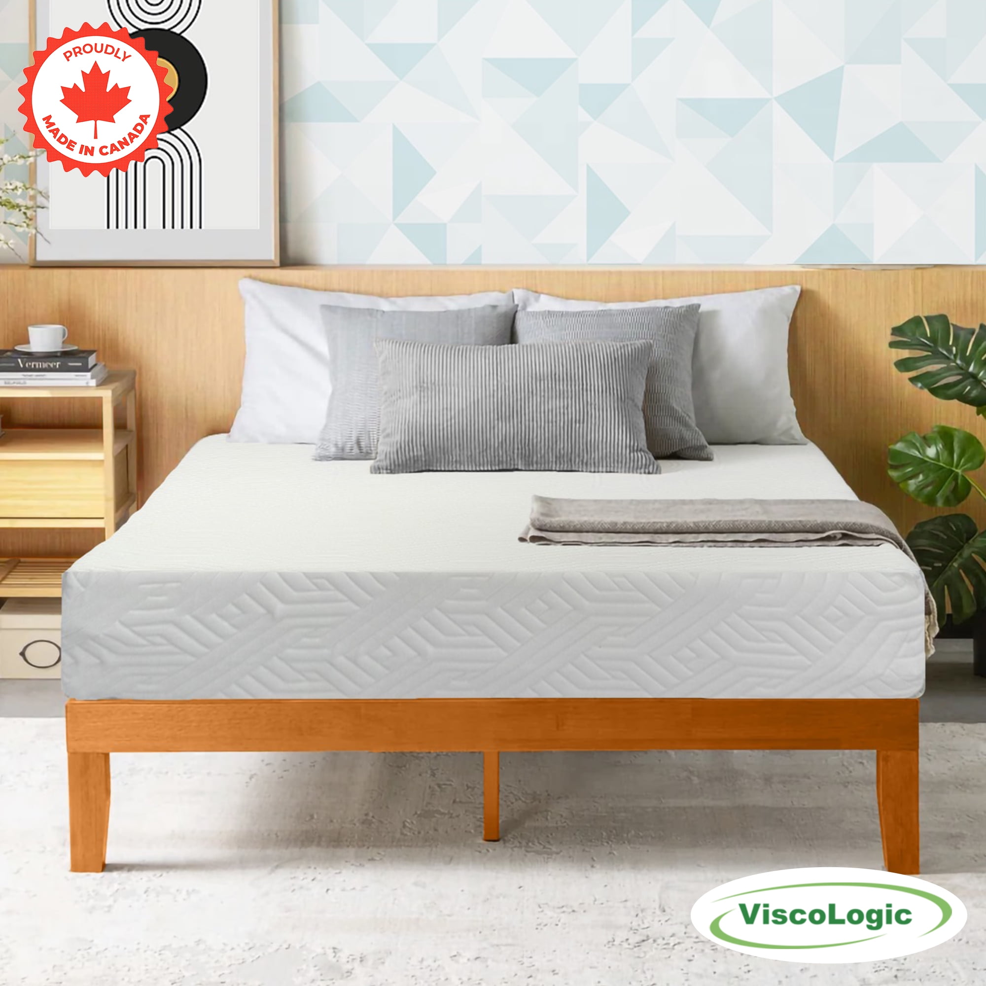 ViscoLogic Bed Memory Foam Mattress, 10 Inch Twin Mattress For Cool ...