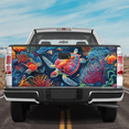 Lotusprinthandmade Sea Turtle Tailgate Wrap 2 Sizes (24"x58"), Ocean ...